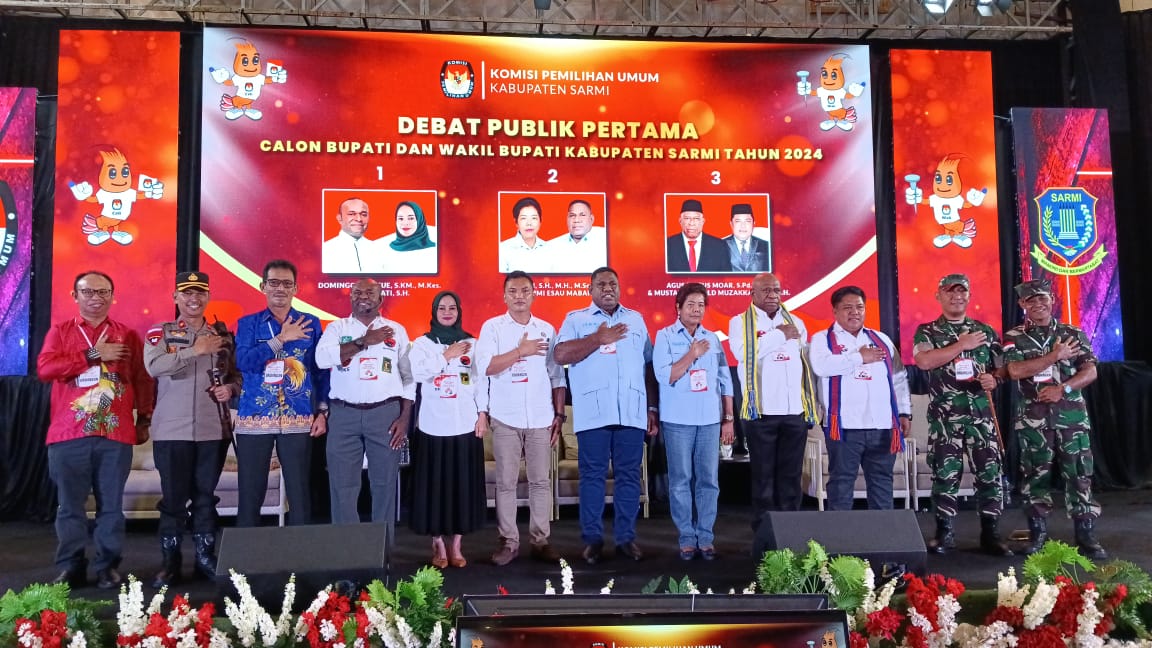 KPU Sarmi Gelar Debat Publik Pertama Bakal Calon Bupati dan Wakil ...